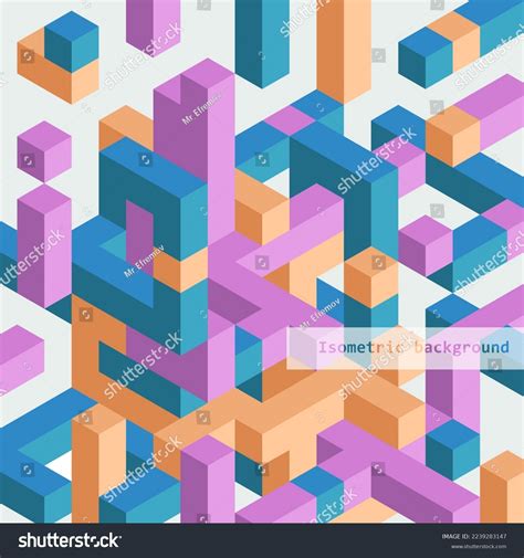 Isometric Background Cubes Geometric Shapes 3d Stock Vector Royalty Free 2239283147 Shutterstock