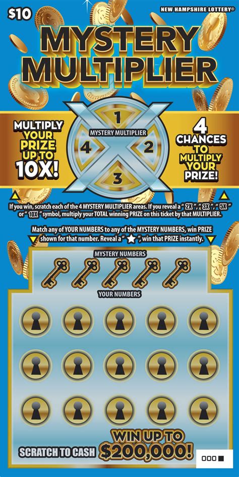 1646 Mystery Multiplier New Hampshire Lottery