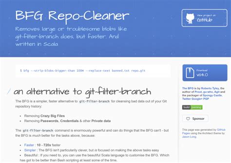 Step By Step Bfg Repo Cleaner Tool Clean Up The Git History Rajeev Pentyala Technical