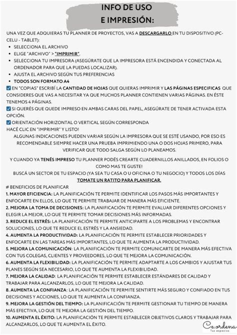 Planner Proyectos Ceordena