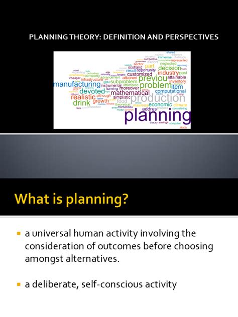Planning Theory Pdf