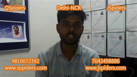 Akshay Kumar Singh Qspiders Jspiders Delhi Ncr Youtube