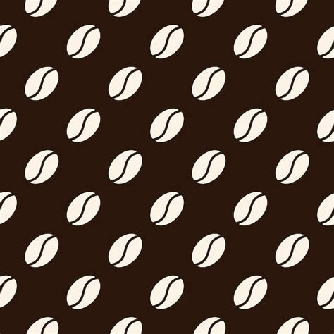 Premium Vector Seamless Pattern With Coffee Beans Vector Texture