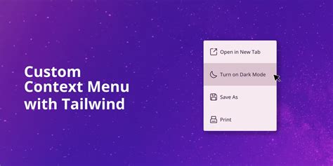 Build A Custom Context Menu With Tailwind And Javascript Dev Community