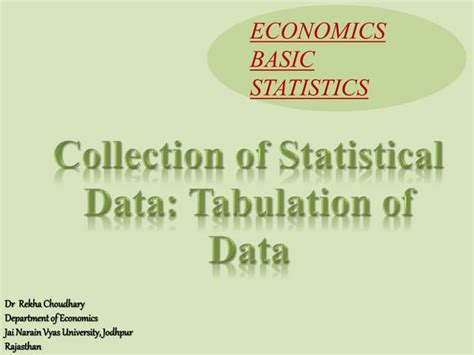 Tabulation Of Data Pptx Databases Computer Software And Applications