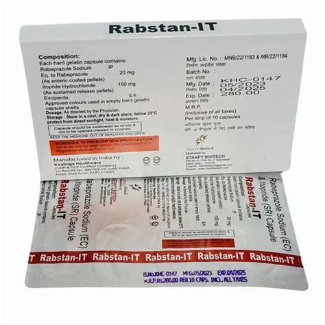 Rabeprazole Itopride Capsules At Rs 256 Box Itorab Capsules In Jaipur Id 2851726882397