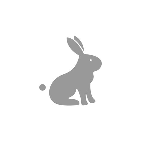 Premium Vector Cute Rabit Cartoon Logo Design