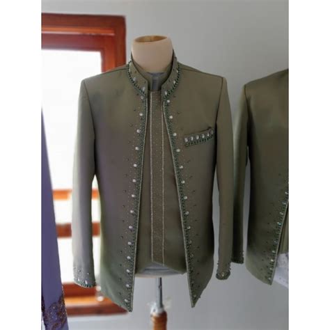 Jual Baju Beskap Pengantin Modern Ab Wool Elegant Premium Quality