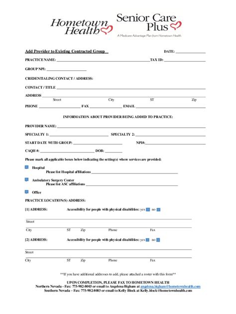 Fillable Online Credentialing Application Packet Instructions Hospital Fax Email Print