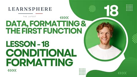 Excel Course Data Formatting Conditional Formatting Lesson Youtube