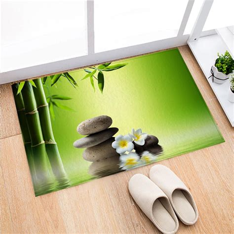 Купить Zen Garden бамбуковый мягкий нескользящий коврик для спальни ...