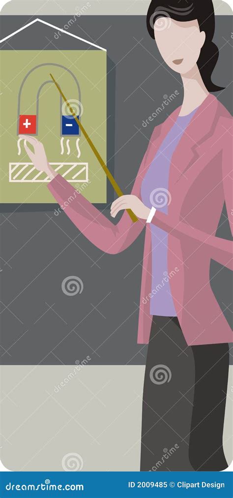 Serie Dellillustrazione Dellinsegnante Illustrazione Vettoriale