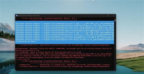 Fix Powershell Deployment Failed With Hresult 0x80073d02 Technoresult