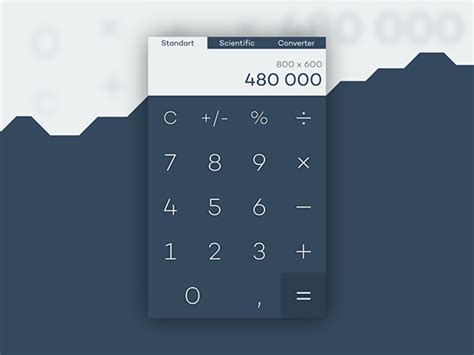 UI Design Calculator On Behance