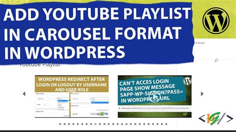 How To Add Youtube Playlist In Carousel Slider Format Using Wordpress Carousel Plugin In