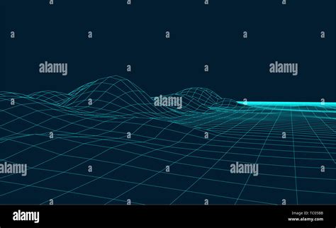 Abstract Vector Three Dimensional Network Background For Big Data Concept Graphics With