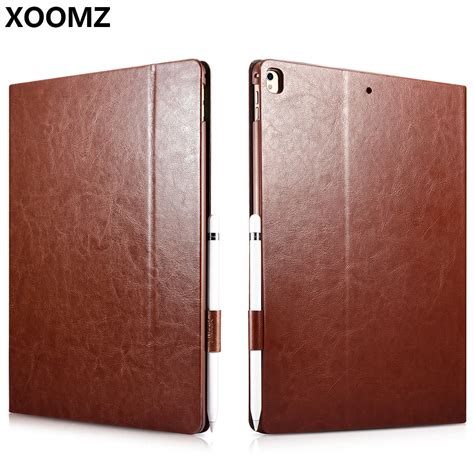 XOOMZ For IPad Pro 12 9 2017 Case Cover Luxury PU Leather Shockproof Plastic Magnetic Smart Flip