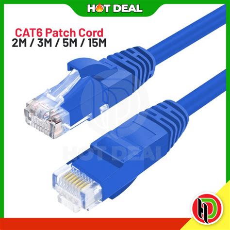 Hotdeal Dm Gigabit Rj45 Cat6 Ethernet Patch Cord 2m 3m 5m 10m Gigabit Cat6 Patch Cord