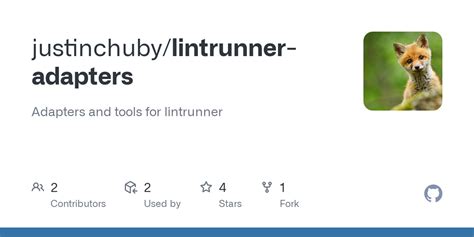 Github Justinchubylintrunner Adapters Adapters And Tools For Lintrunner