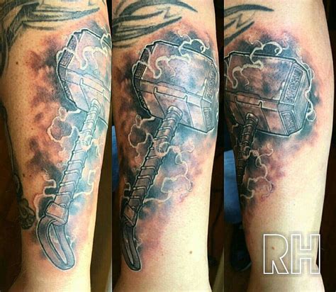 Thor Hammer Marvel Tattoo 89 Cool Marvel Tattoos That Basically Give