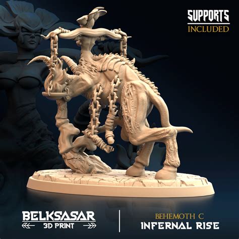 3d Printable Behemoth C By Belksasar