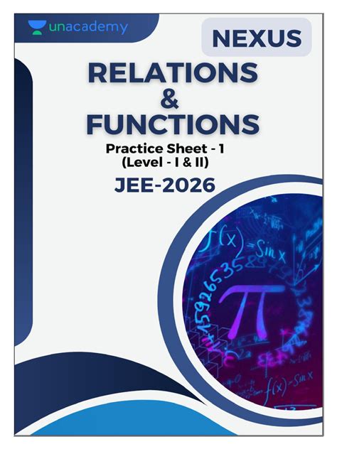 Relations And Functions Nexus 2026 Practice Sheet 1 Pdf Mathematical Concepts Mathematics