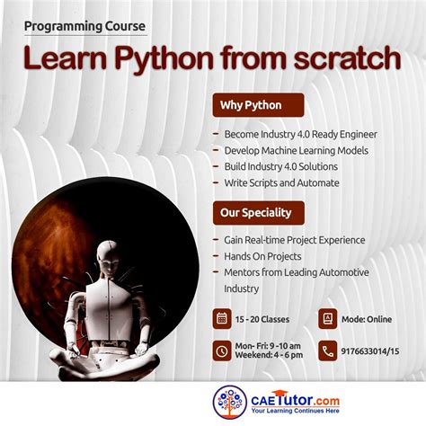 Join Our Python Course And Explore Programming Possibilities Cae Tutor Posted On The Topic