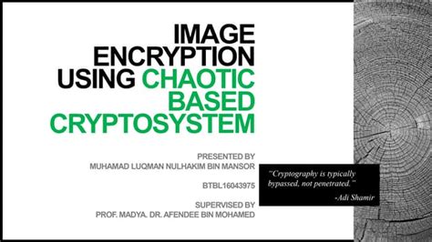 An Image Encryption Using Chaotic Based Cryptosystem Pdf