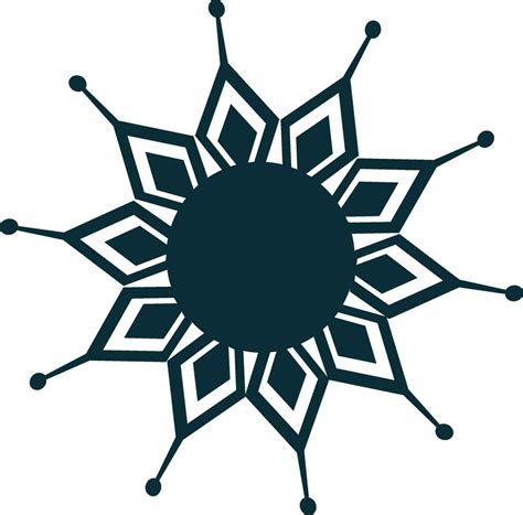 Illustration Of A Blue Snowflake 24855869 Vector Art At Vecteezy