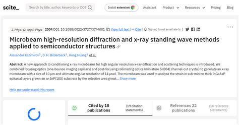 Microbeam High Resolution Diffraction And X Ray Standing Wave Methods Applied To Semiconductor