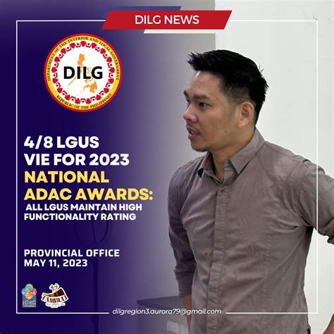 4 Out Of 8 Lgus Vie For 2023 Adac National Award All 8 Lgus Maintain