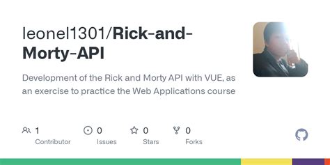 github leonel1301 rick and morty api development of the rick and