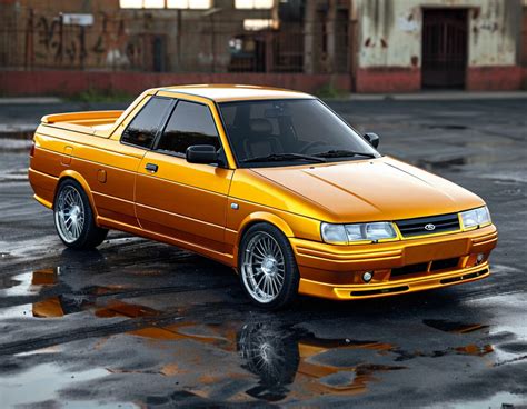 Lada 2112 Hybrid Lowrider Pickup Donk Wheels Cool Color Tuning Air