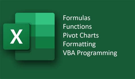 Create Advanced Excel Formulas And Automate Excel Via Vba By