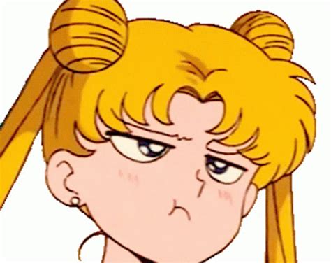 Sailor Moon Grumpy Sticker Sailor Moon Grumpy Hmph Meme  탐색 및 공유