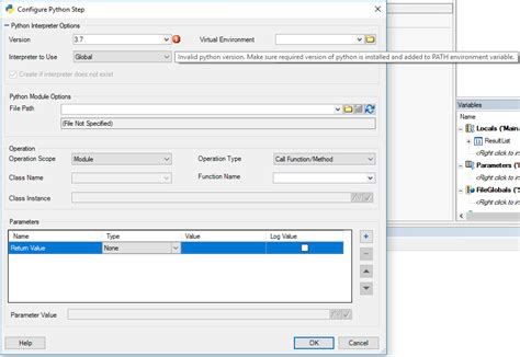 Invalid Python Version On Teststand In Configure Python Step Ni