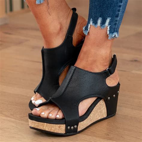 Black Wedges For Summer