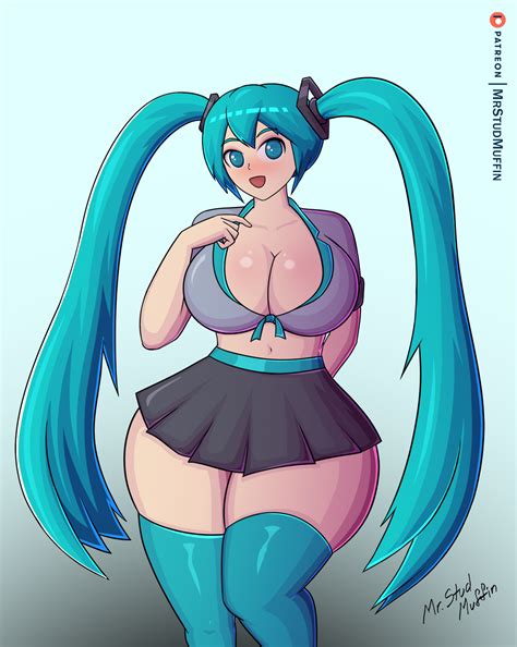 Thicc Hatsune Miku Schoolgirl Patreon Reward By Mrstudmuffin Hentai Foundry