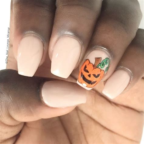 Halloween Pumpkin Nail Art Design Pumpkin Nails Nail Art Designs