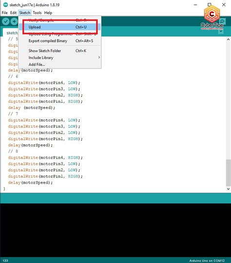 สอนใช้งาน arduino ควบคุมสเต็ปปิ้งมอเตอร์ หมุนในรูปแบบต่างๆ 5v 4 phase