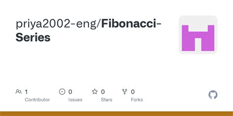 GitHub Priya2002 Eng Fibonacci Series
