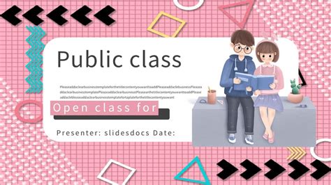 Simple Primary School Students Open Class Powerpoint Templeteppt Free