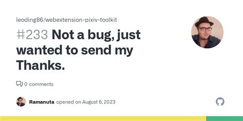 not a bug just wanted to send my thanks · issue 233 · leoding86