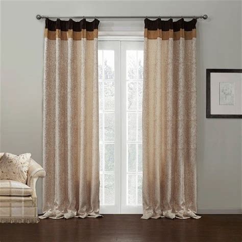One Panel Modern Jacquard Light Brown Novelty Pattern Polyest