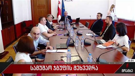 სამუშაო ჯგუფის შეხვედრა Youtube