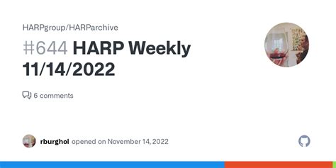 Harp Weekly 11142022 · Issue 644 · Harpgroupharparchive · Github