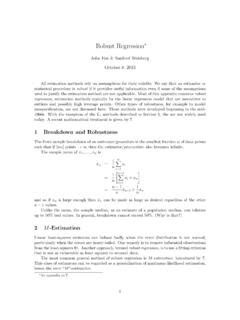 Robust Regression University Of Minnesota Robust Regression University Of Minnesota Pdf