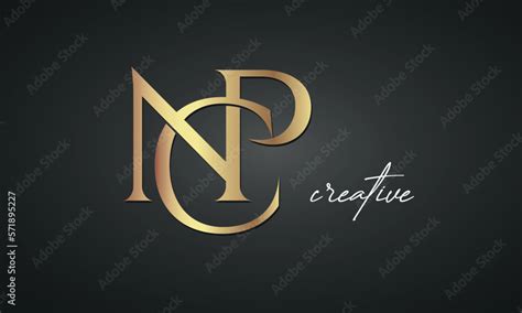 Luxury Letters Ncp Golden Logo Icon Premium Monogram Creative Royal