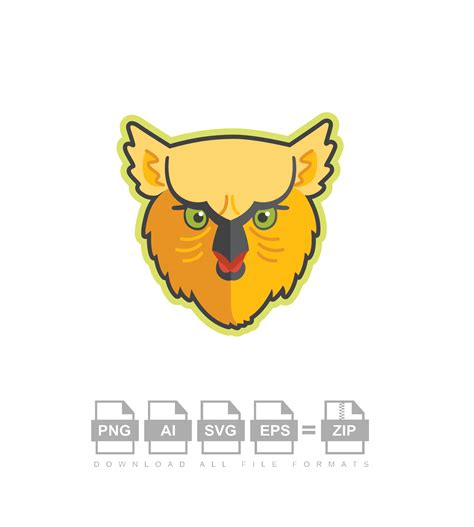 Owl Face Vector Design Shop By Aquadigitizing