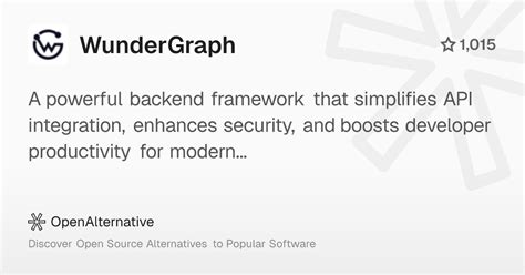 Wundergraph Open Source Alternative To Hasura Apollo Graphql And
